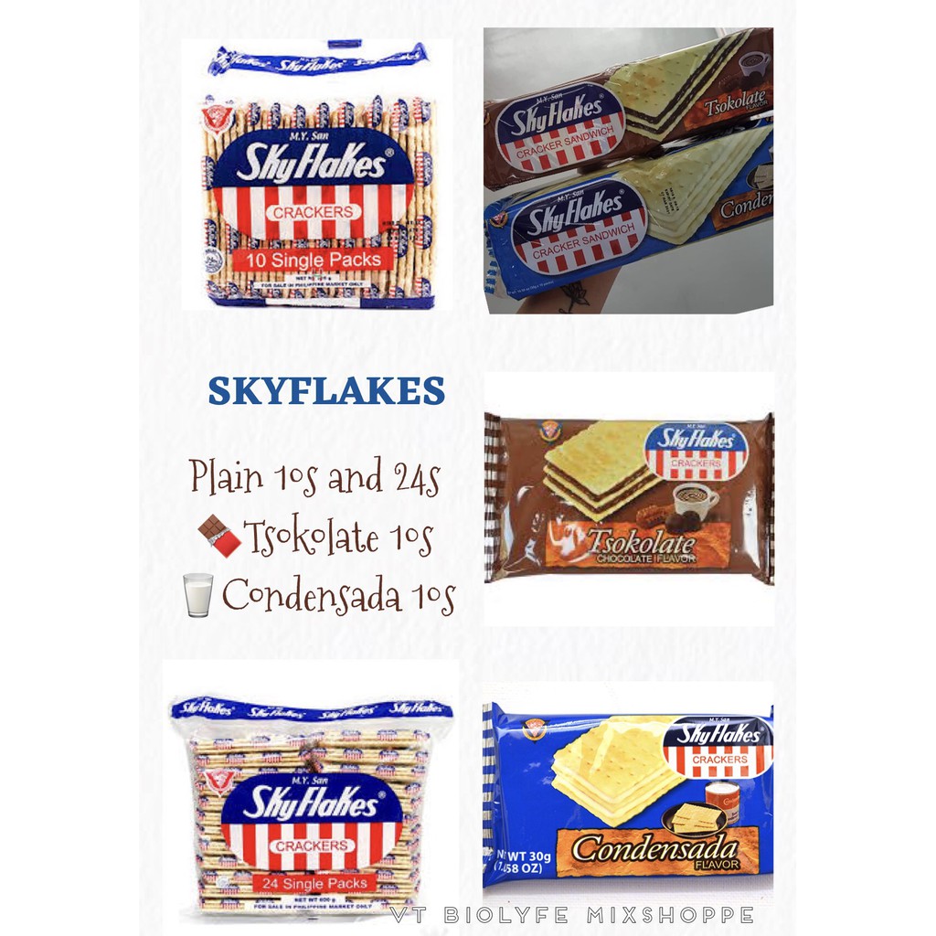 SKYFLAKES CRACKERS ORIGINAL / TSOKOLATE (CHOCOLATE) AND CONDENSADA ...
