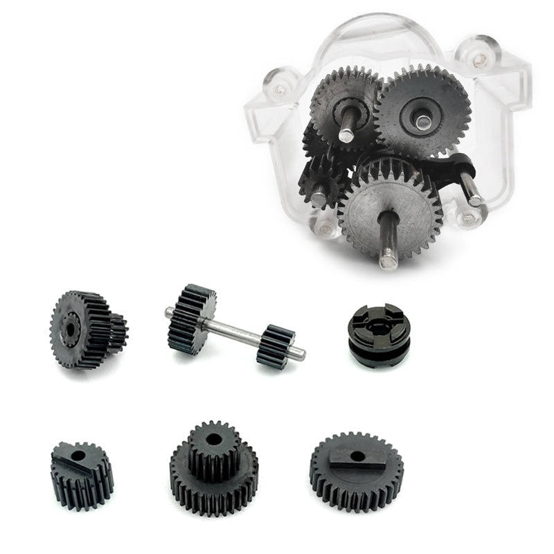 MN99S MN99 MN98 MN90 WPL C14 C24 metal upgrade parts 2 speed gearbox ...