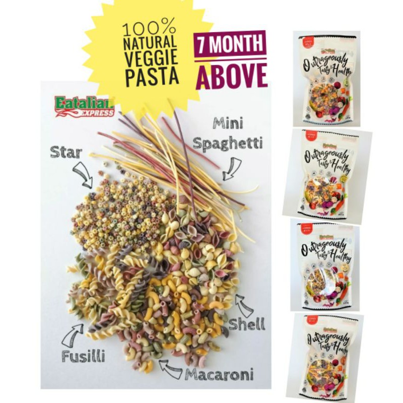 Eatalian Pasta Sayur 600g / Natural Vegetables Pasta / Pasta Sauce ...