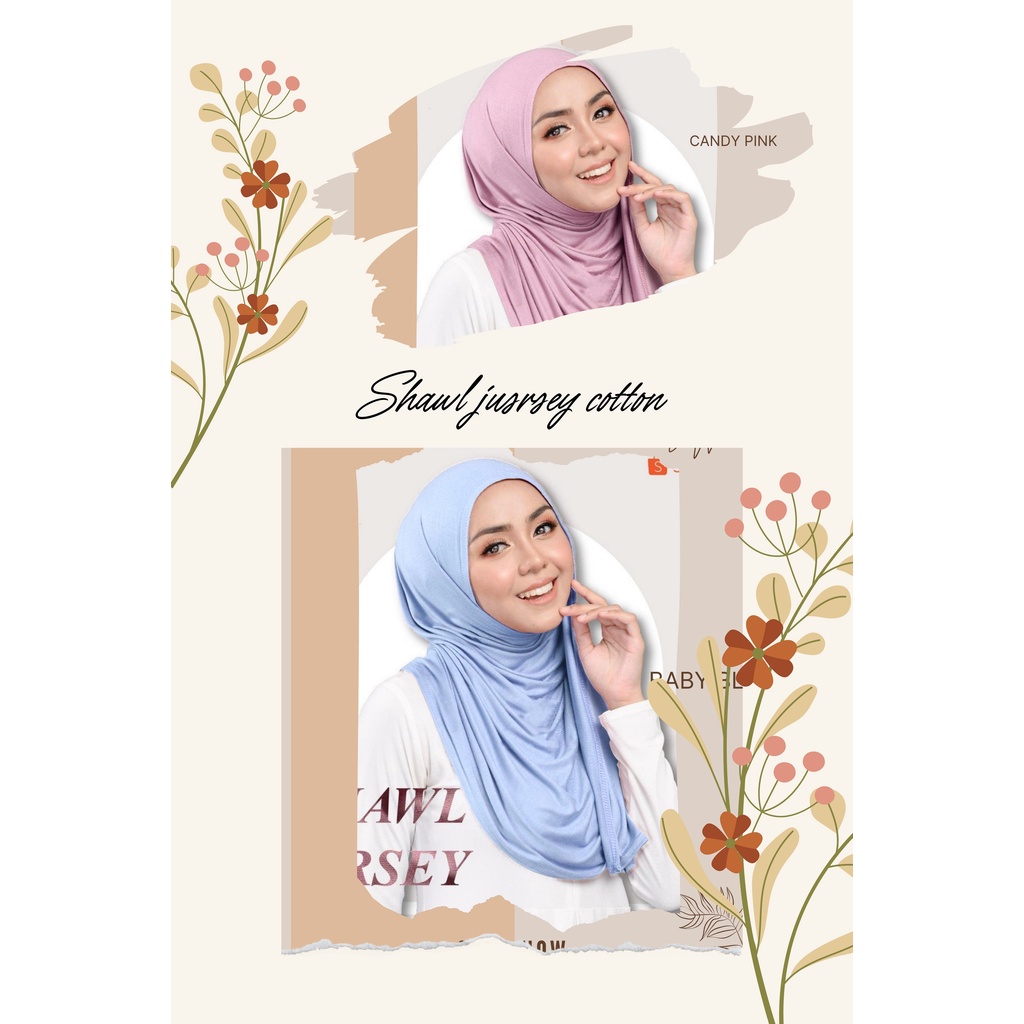TUDUNG Shawl Cotton Jersey Premium tudung shawl 1.8m(shawl malas) | Shopee Malaysia