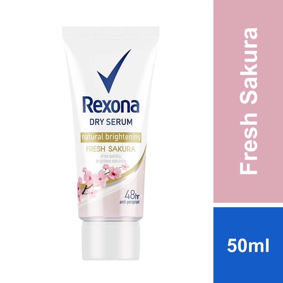 Rexona Women Advance Brightening Fresh Sakura Dry Serum Deodorant (50ml ...