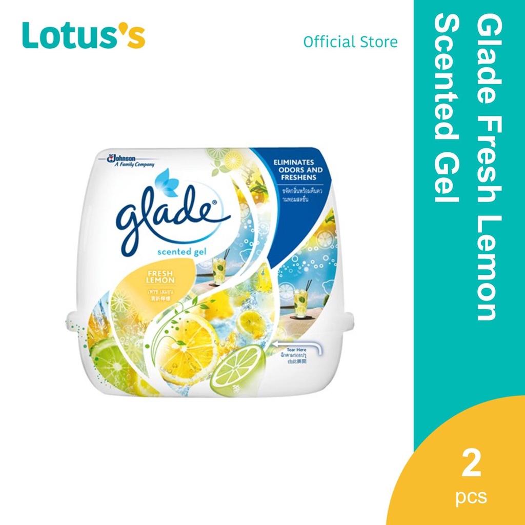 Glade Fresh Lemon Scented Gel 2 X 180G | Shopee Malaysia