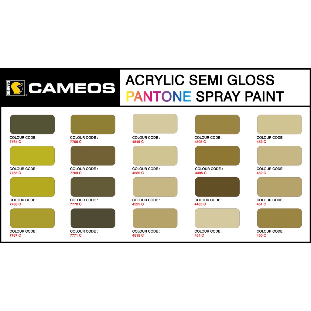 PANTONE Color P57 - Aerosol Spray Paint - CAMEOS 400ML/Bottle | Shopee ...