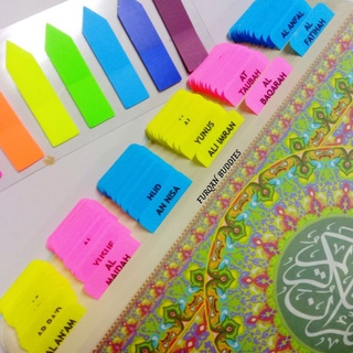 Penanda Surah & Juzuk Stiker FREE KHATAM TRACKER Tagging Al Quran ...