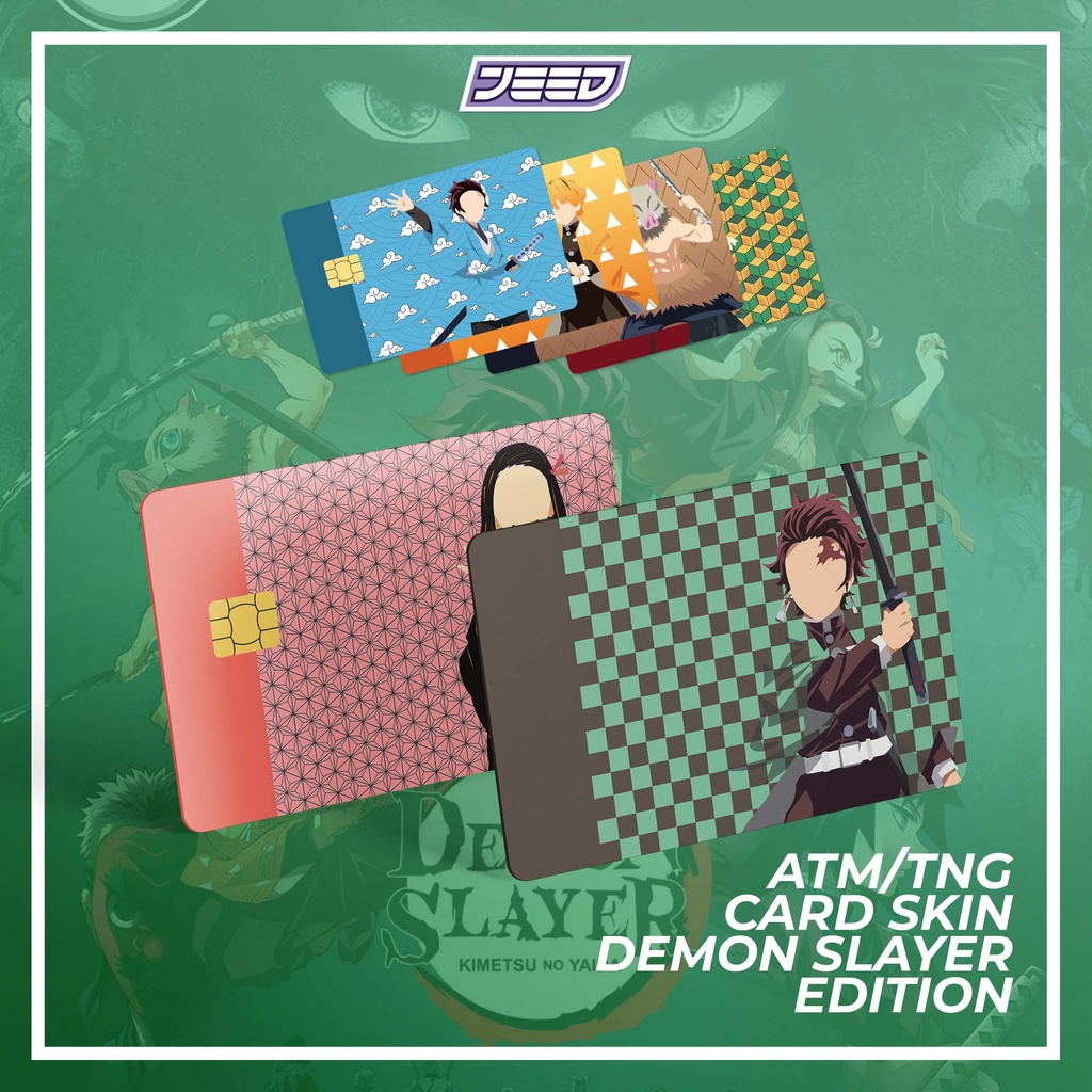 [Demon Slayer] ATM, Bank Debit Credit Card & Touch N Go Sticker Card ...