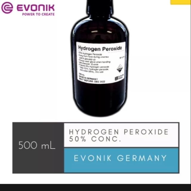 (Hand Sanitizer Tutorial) Hydrogen Peroxide 500mL 50% Concentration ...