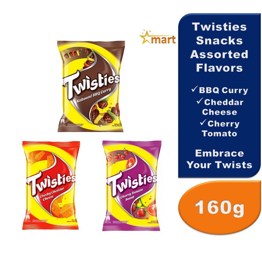 Twisties Snacks Assorted Flavors 160g | Shopee Malaysia