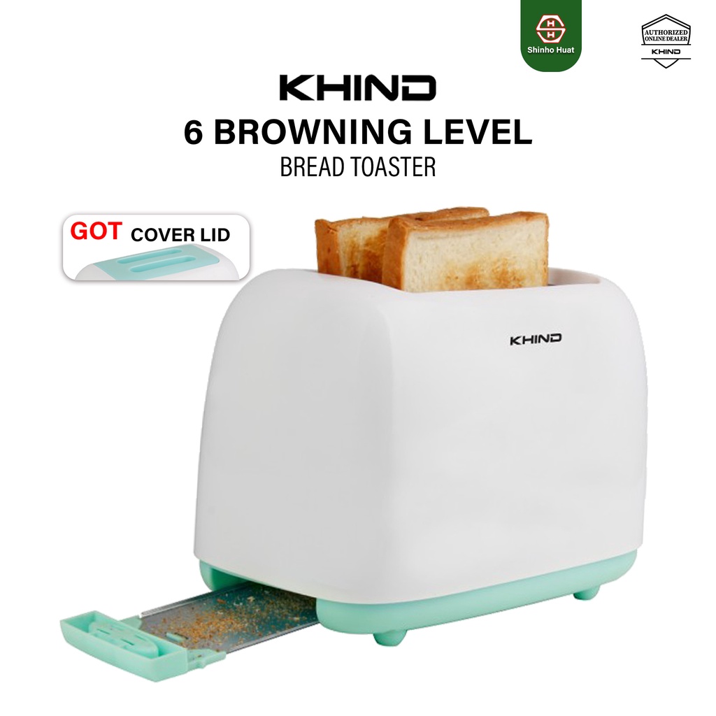 Khind Bread Toaster Pembakar Roti Midori Series BT808 Got Top Cover Lid ...