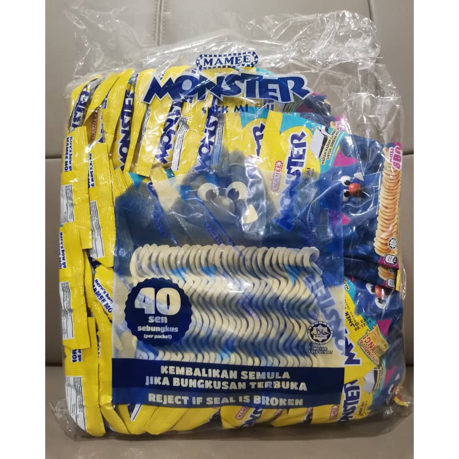 Mamee Monster Snek Mi BBQ Flavor 25gx30 | Shopee Malaysia