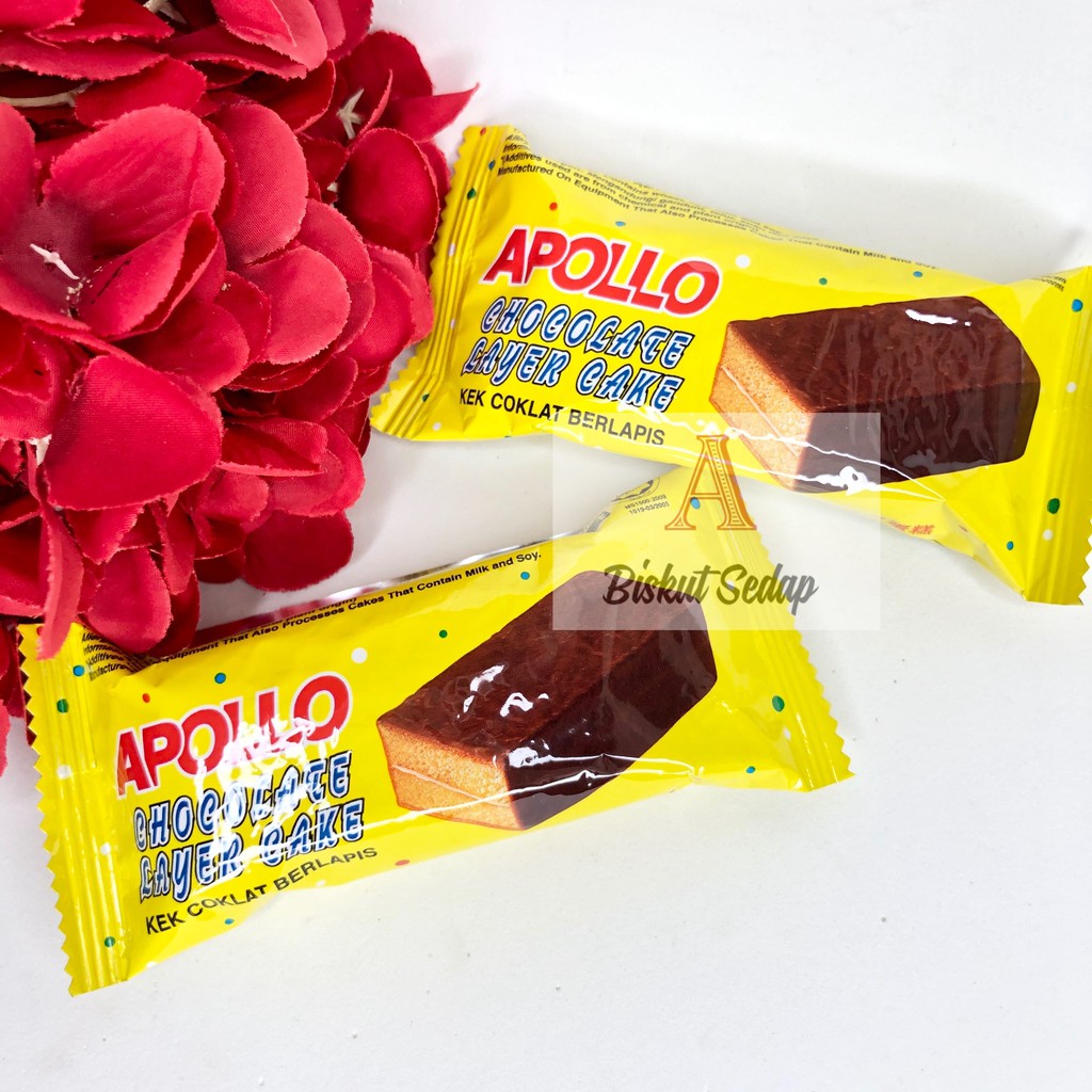 Apollo Kek Coklat Berlapis | Apollo Chocolate Layer Cake | 1pcs - Ready ...