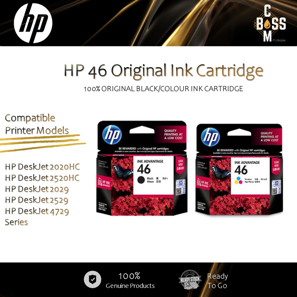 *Ready Stock* 100% Original HP 46 Ink Cartridge | Shopee Malaysia