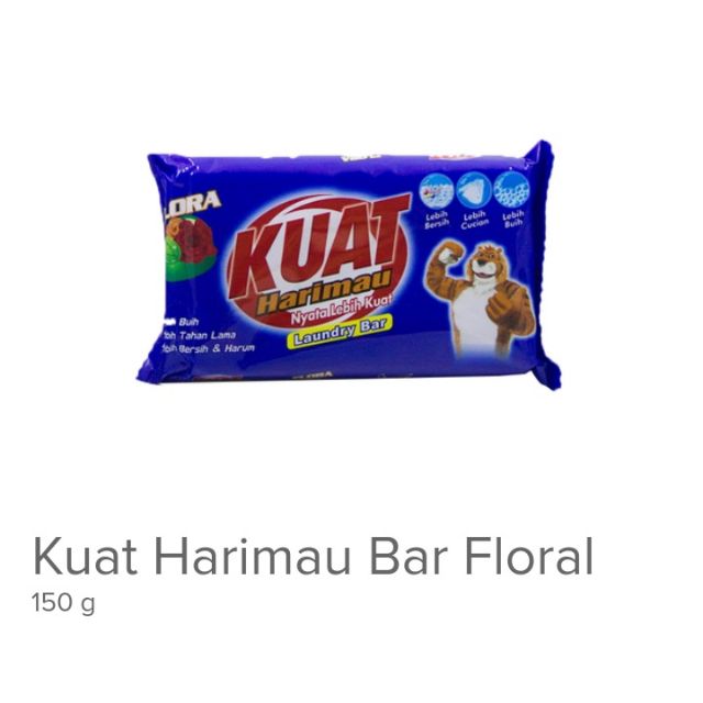 Kuat Harimau Bar Floral / Sabun Buku Kuat Harimau Floral (150g X 3pcs ...