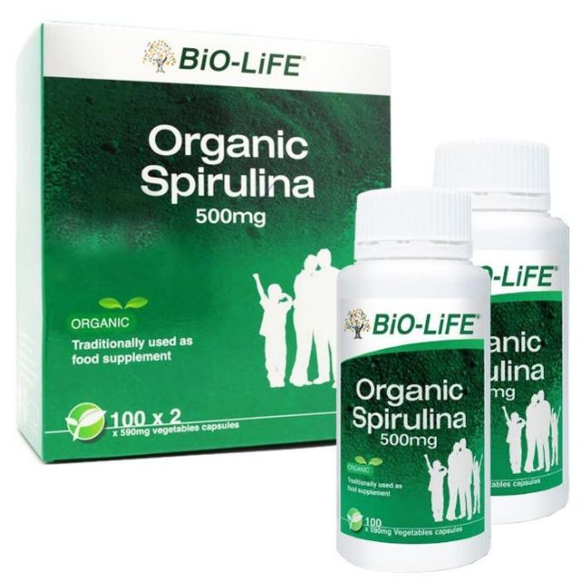 Biolife Organic Spirulina 500mg 100sx2 | Shopee Malaysia