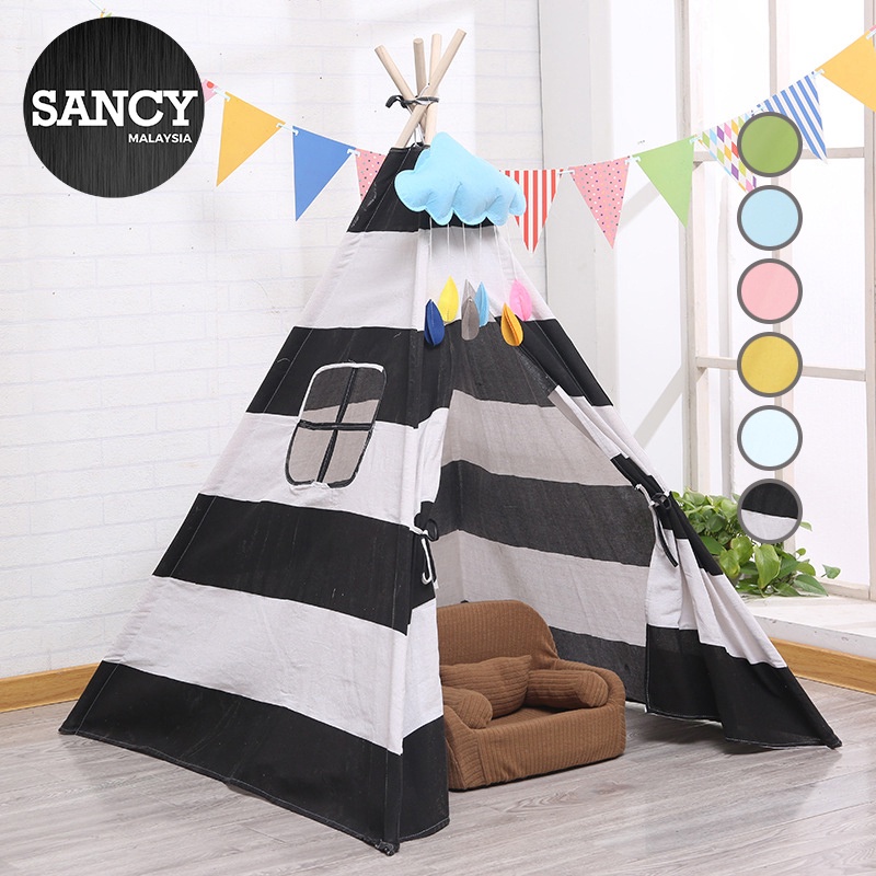 Sancy Portable Kids Toys Camp Playing Triangle Tent Comfortable ...