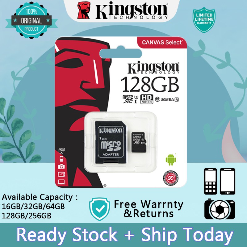 Kingston memory card sd card micro sd class10 speed 80mb/s 16gb 32gb ...