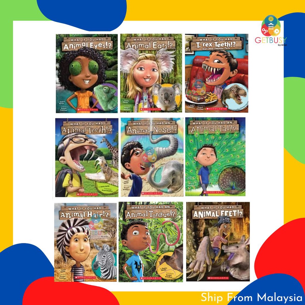 GETBUSYBYIMAN What If You Had Animal Part (9 books/ set) | Shopee Malaysia