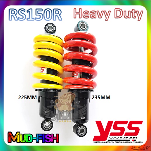 YSS HONDA RS150R RSX HEAVY DUTY ADJUSTABLE MONOSHOCK RS150 RED / YELLOW (225MM LOWERED | 230MM ...