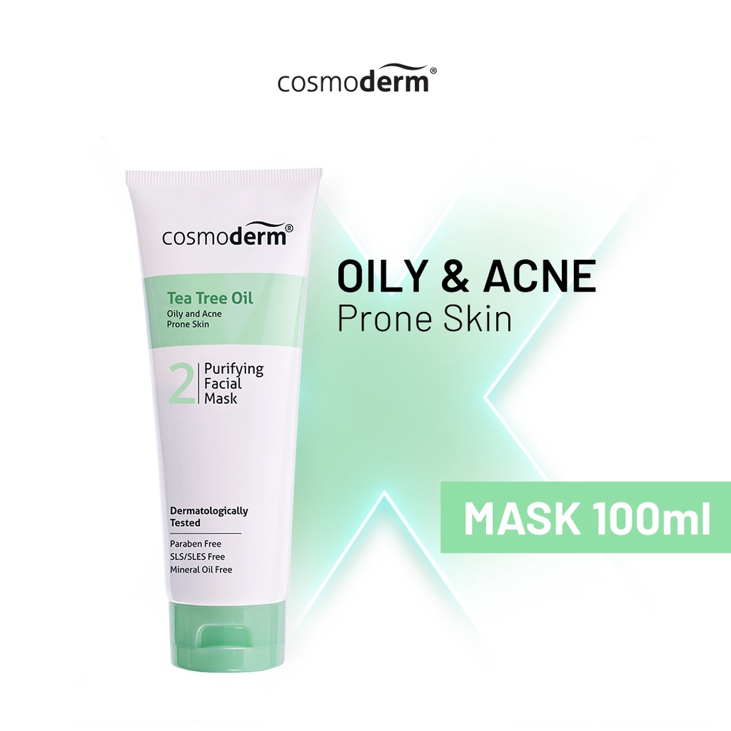 COSMODERM TEA TREE OIL PURIFYING MASK 100ml | Shopee Malaysia