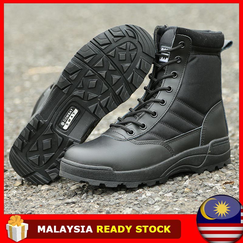 Tactical Boots Kasut Operasi Combat Swat Army Military Hiking | Shopee ...