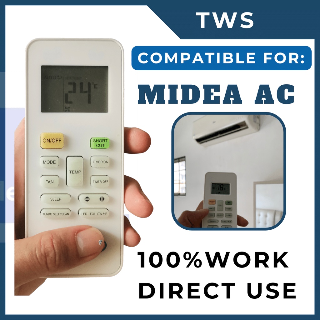 Air cond Remote Control 2022 for MIDEA| MIDEA Universal AIR COND REMOTE ...