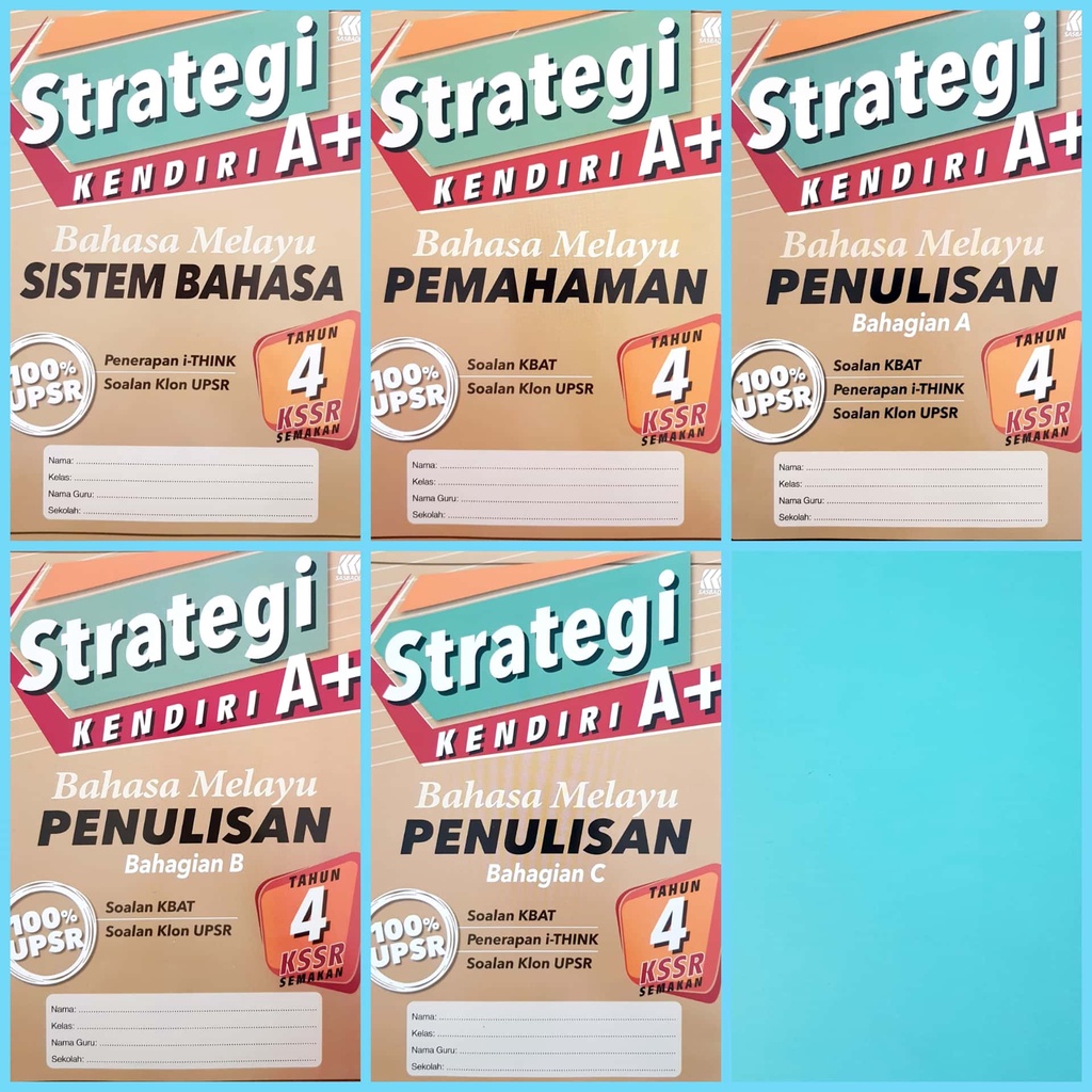 [ Sasbadi ] Strategi Kendiri A+ BM Tahun 4 KSSR Buku Latihan | Shopee ...