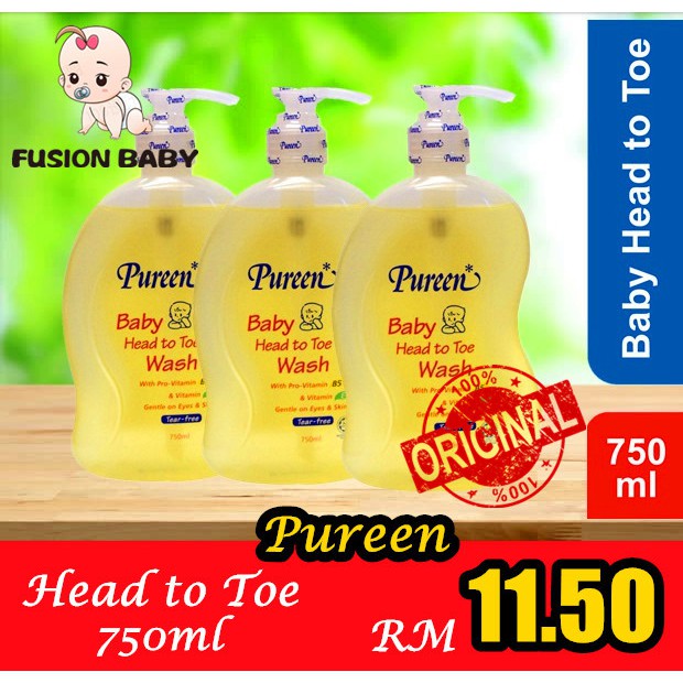 Pureen Baby Head to Toe/Bath/Shampoo 750ml | Shopee Malaysia