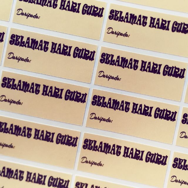 STICKER HARI GURU | Shopee Malaysia