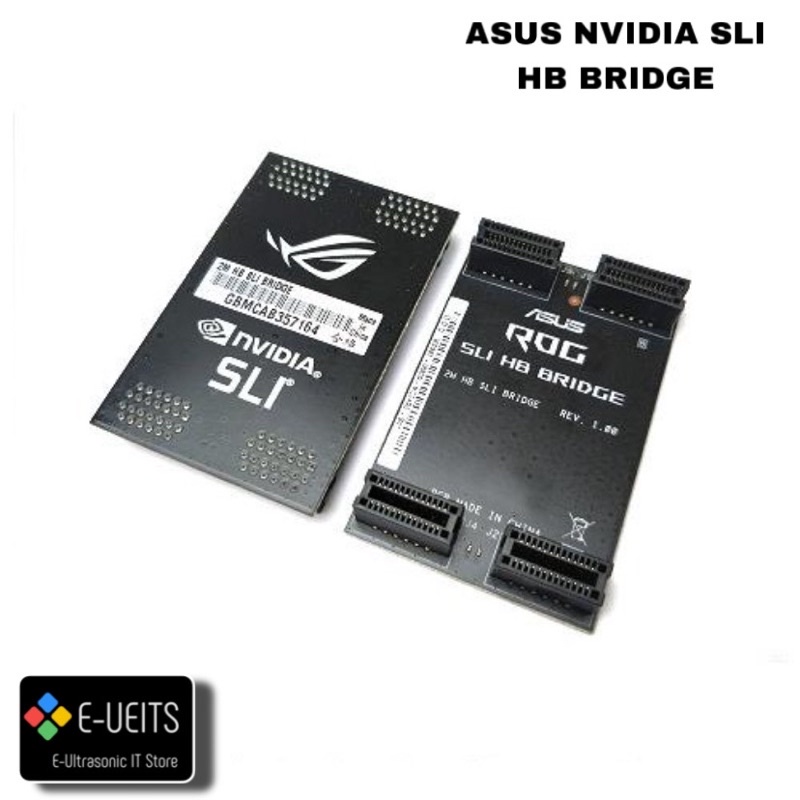 ASUS ROG SLI HB NVIDIA High Bandwidth Bridge 2 Way Video Card Adapter (1 unit) | Shopee Malaysia