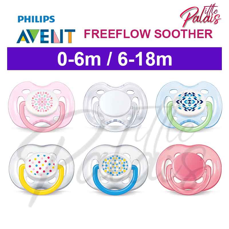 Philips Avent FREEFLOW Soother /Pacifier [ 0-6m/ 6-18m ] Contemporary ...