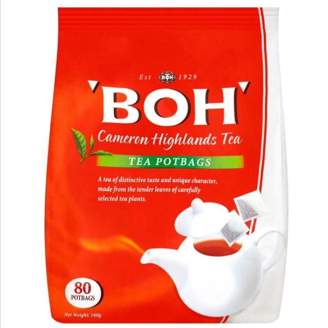 BOH Tea Cameron Highlands 80potbags (Uncang Teko Teh) | Shopee Malaysia