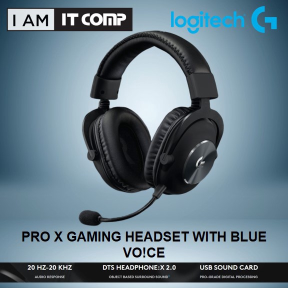 Logitech G PRO X Gaming Headset with Blue Voice (981-000820) | Shopee ...