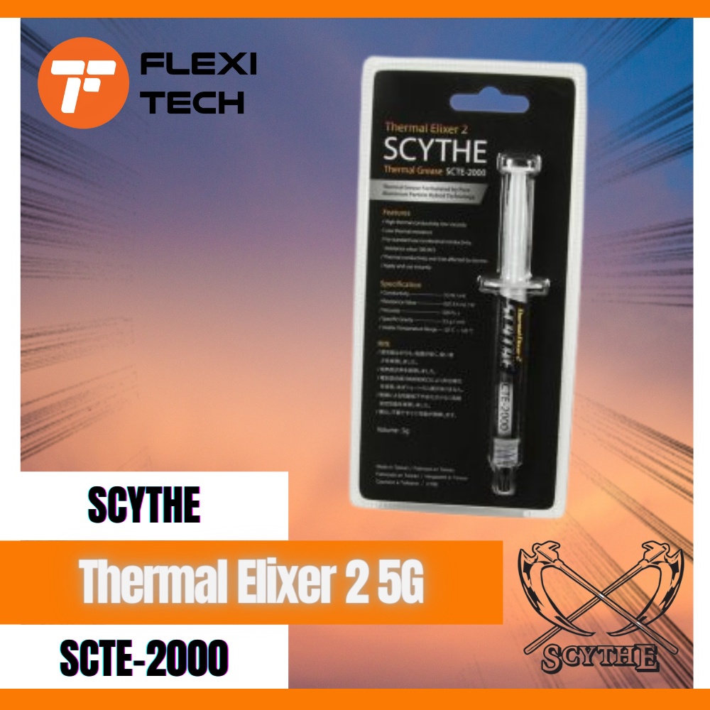 Flexi Tech Scythe Thermal Elixer 2 CPU Thermal Paste 5g | Shopee Malaysia