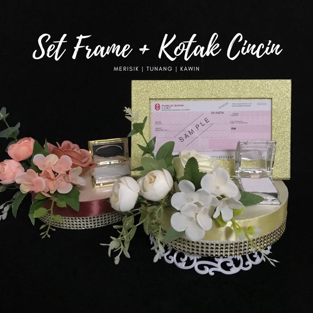 Set Gubahan Hantaran Frame Dan Cincin | Kawin Nikah Tunang Merisik ...