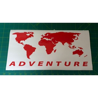 WORLD MAP STICKER (1PCS) STICKER BUMI,STICKER PETA,BOX STICKER.STICKER ...