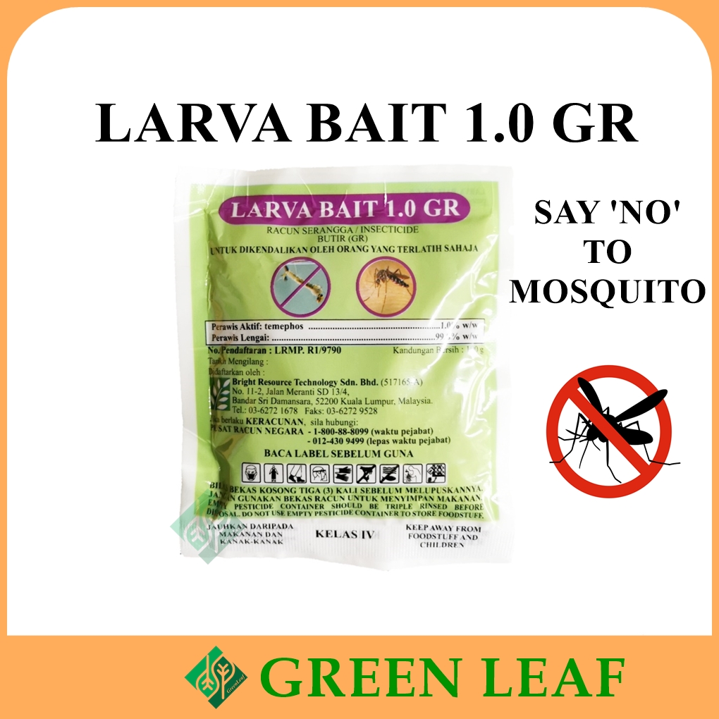 Larva Bait 1.0GR Racun Nyamuk Mosquito Larva Killer Abate (100GM ...