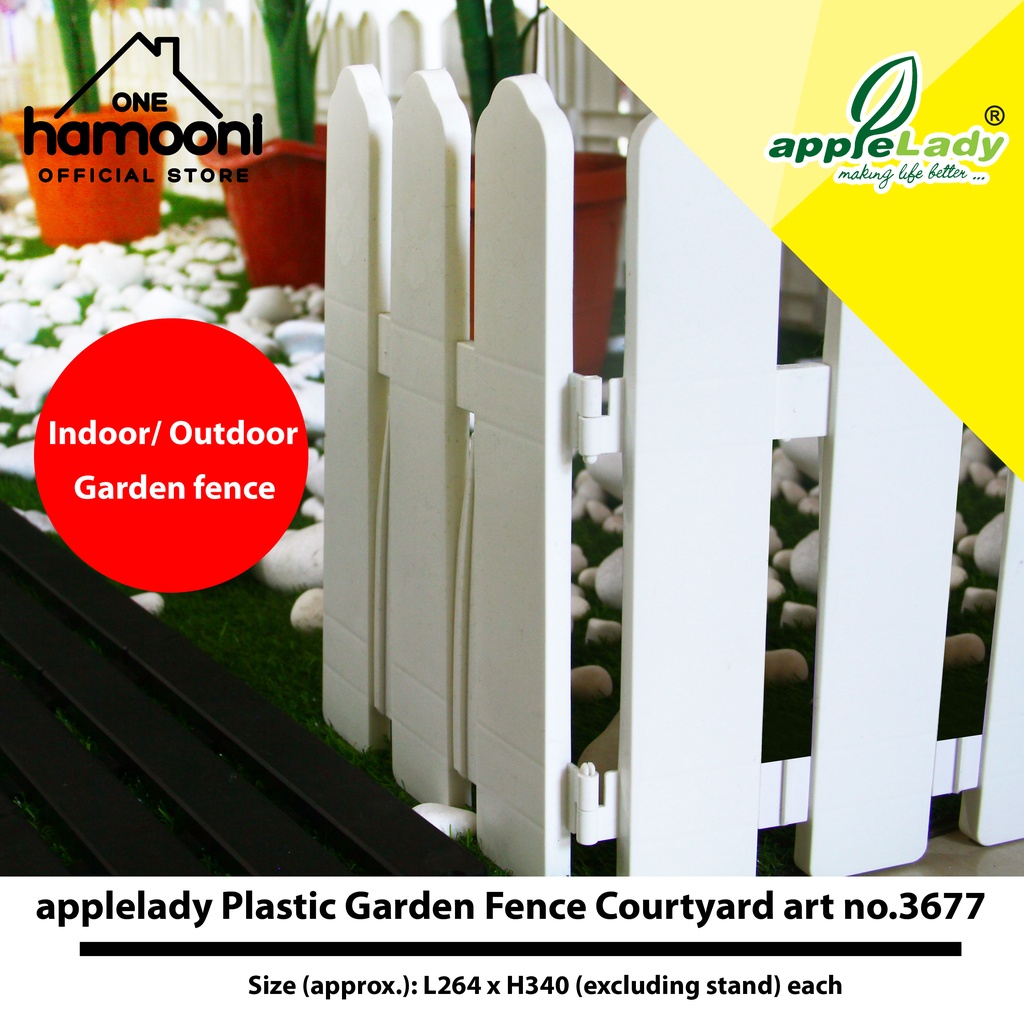 [5 in 1 SET] Applelady Plastic Garden Fence Courtyard /Decorative ...