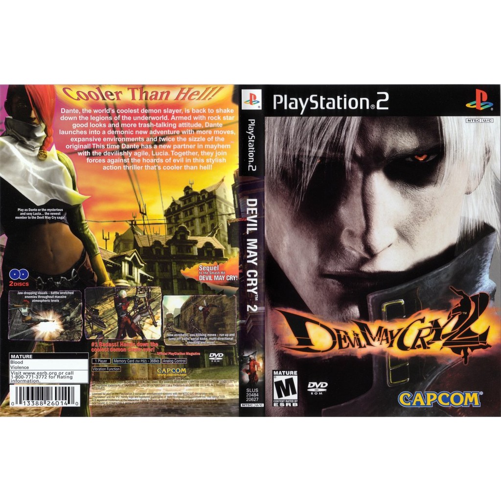 PS2 DEVIL MAY CRY 2 ( 2 DVD DISC ) | Shopee Malaysia