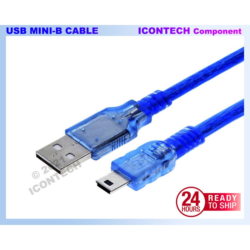 USB Type Mini-B 30CM Length Compatible for Arduino Nano cable Mini USB ...