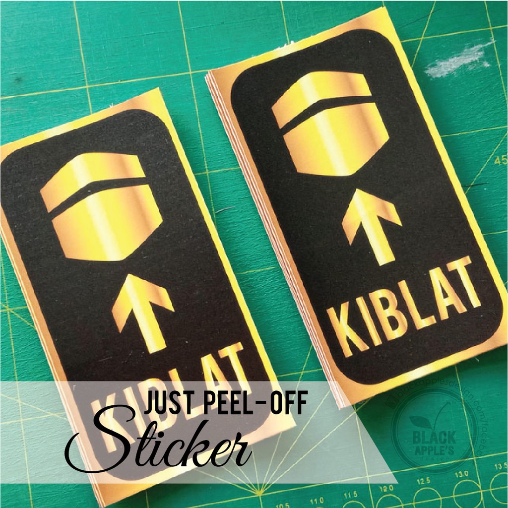 Sticker Kiblat [Arrow Kiblat] Muslim | Shopee Malaysia