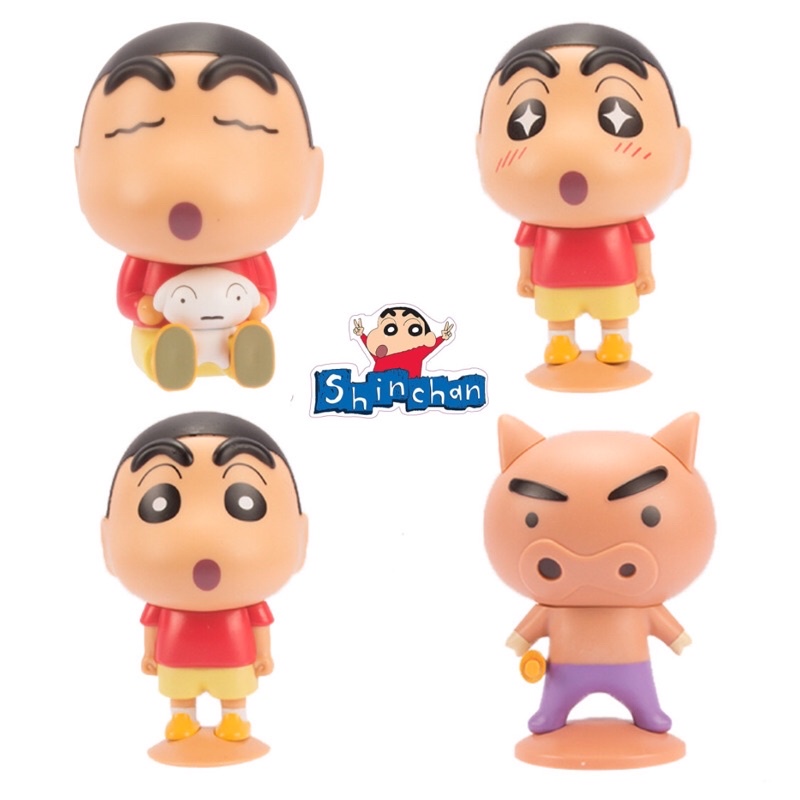Crayon Shinchan Shinnosuke Nohara Shiro Buriburizaemon Mini Figure ...