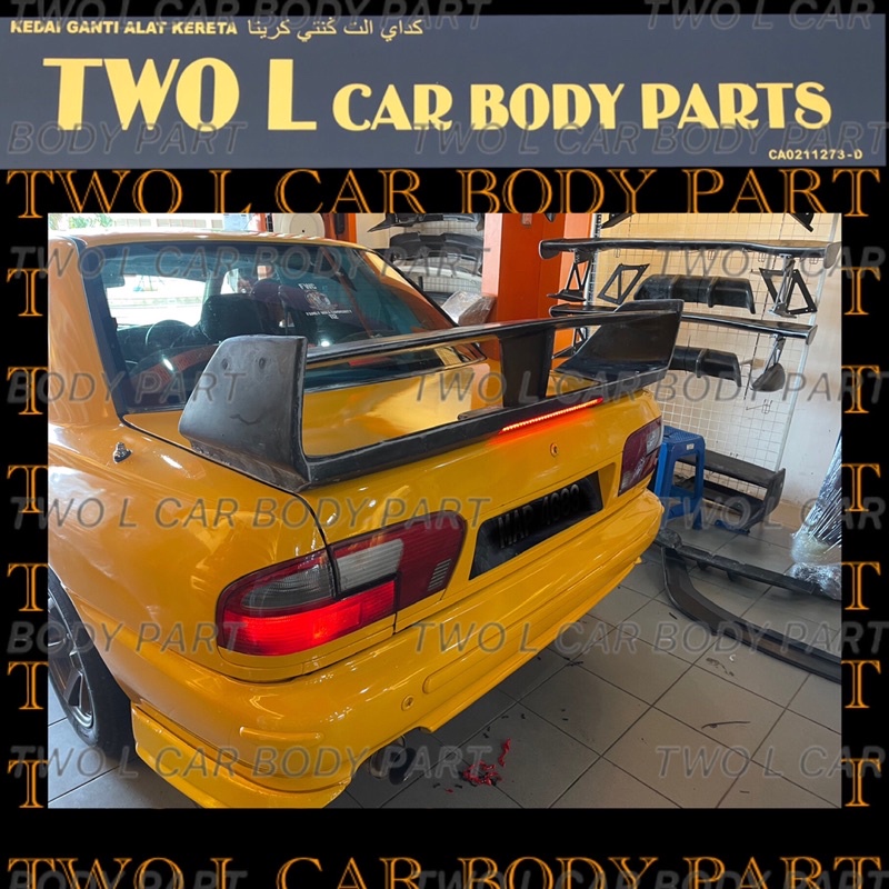wira evo 3 spoiler for sedan evo3 spoiler pnp fibre material | Shopee ...