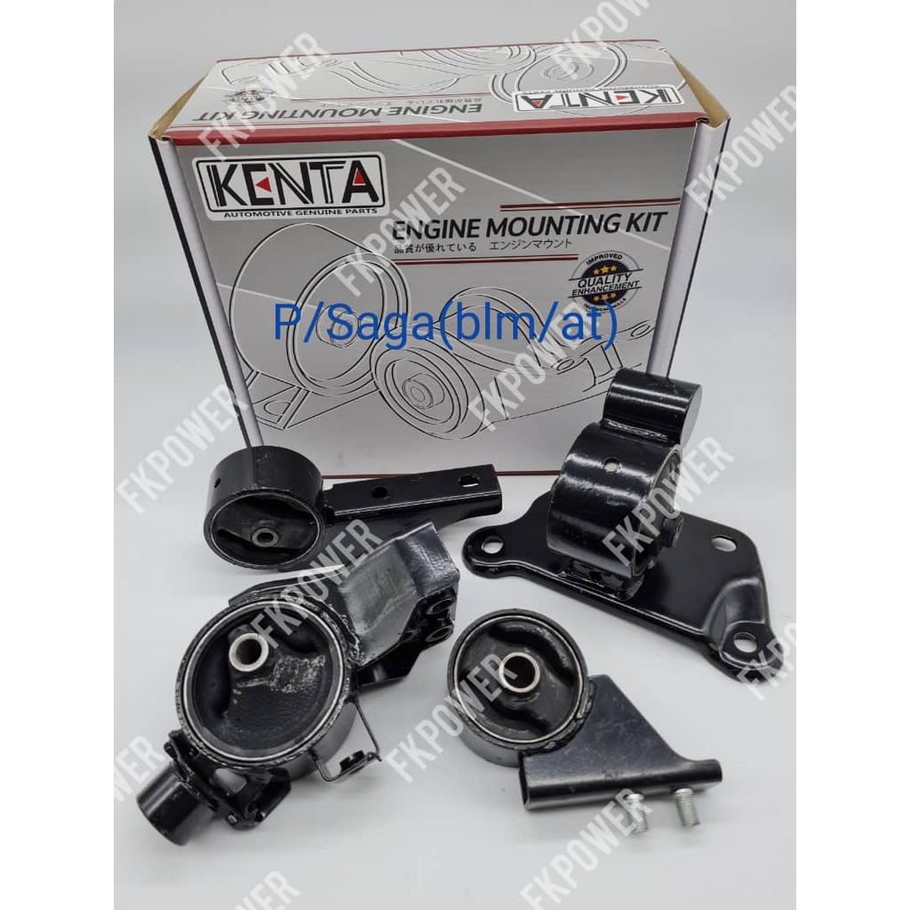 PROTON SAGA BLM AUTO AT - 4 BIJI PERKOTAK ENGINE MOUNTING KIT SET ...