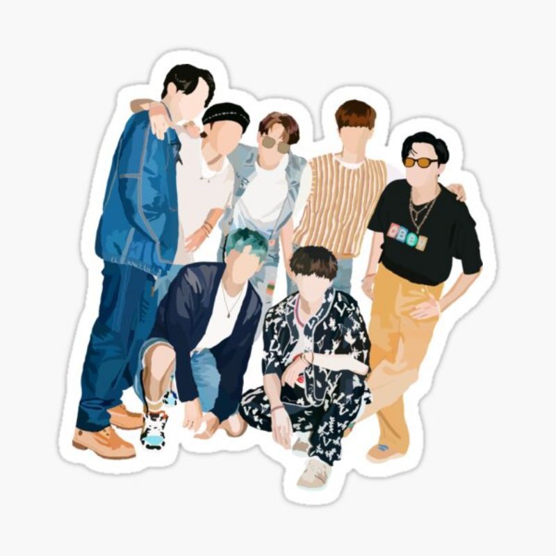 Bts cute stickers for 15 pieces | Shopee Malaysia