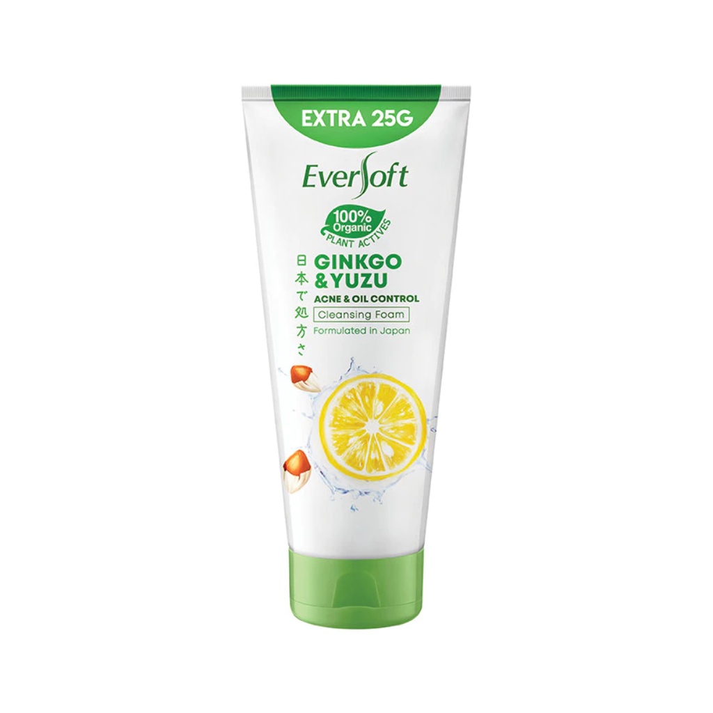 Eversoft Facial Cleanser Ginkgo & Yuzu Foam 195g | Shopee Malaysia