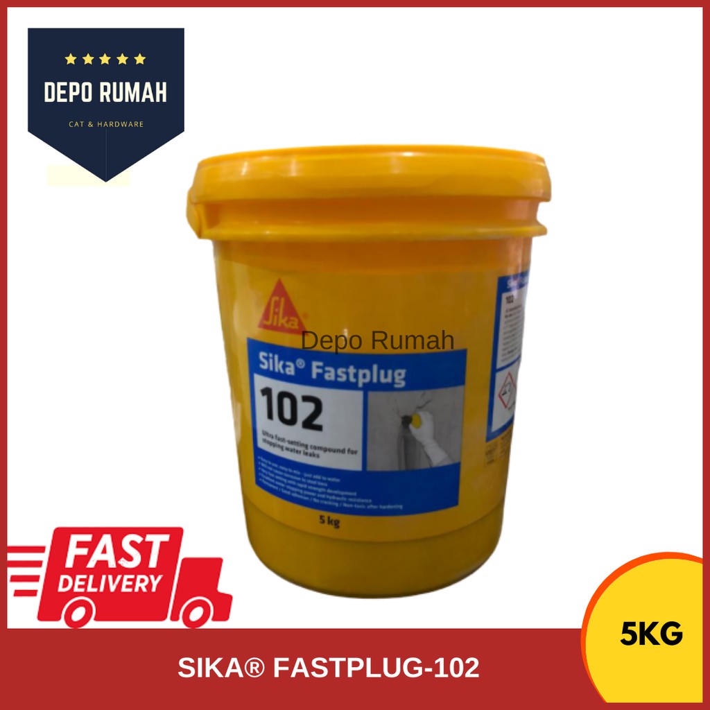 [SIKA] 5KG Sika® Fastplug-102 Ultra fast setting compound for stopping ...