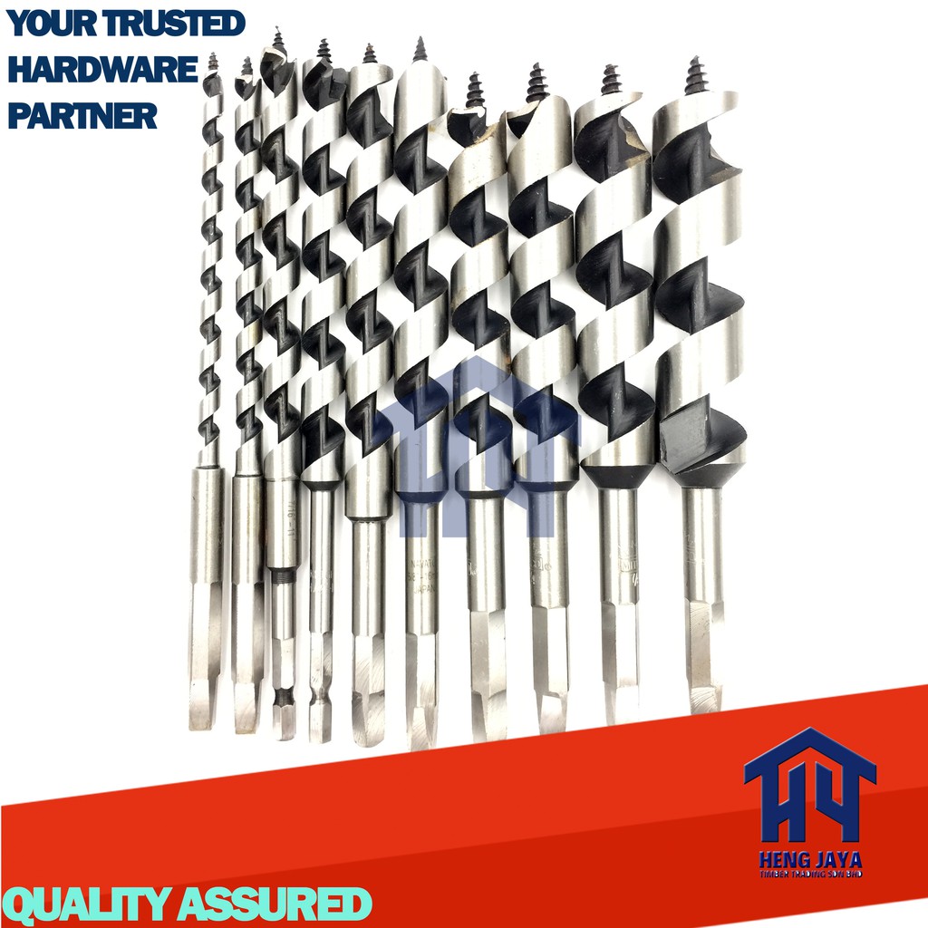 Auger Wood Drill Bit With Hex Shank/ Auger Drill Bits High-carbon steel ...