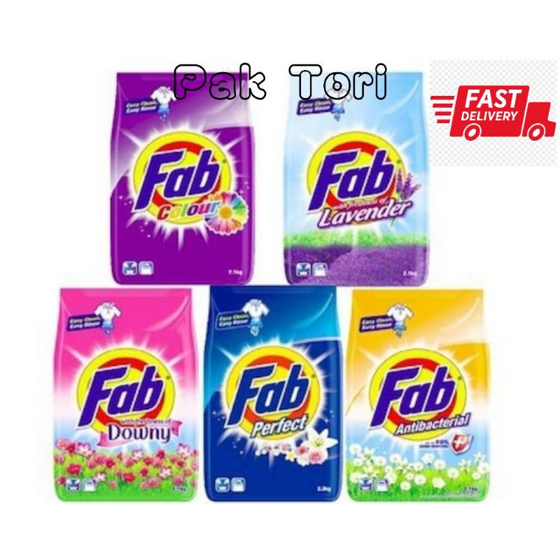 Fab Detergent Powder 2.1kg/2.3kg | Shopee Malaysia