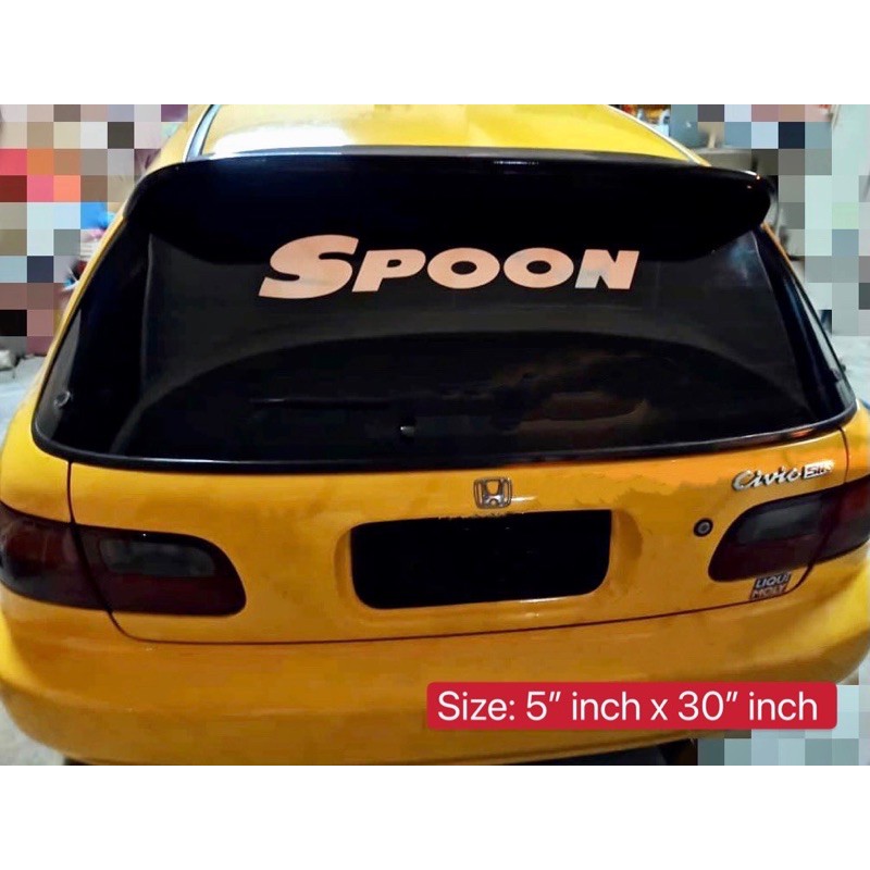 (Ready Stock )S217# SPOON Sticker For Car Honda Vinyl Decal Sticker ...