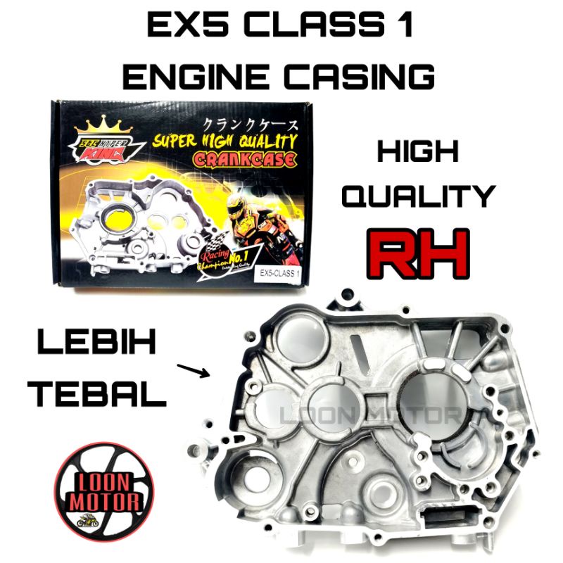 EX5 CLASS 1 ENGINE CASING (RH) TAMBAH TEBAL - HYPER KING | Shopee Malaysia