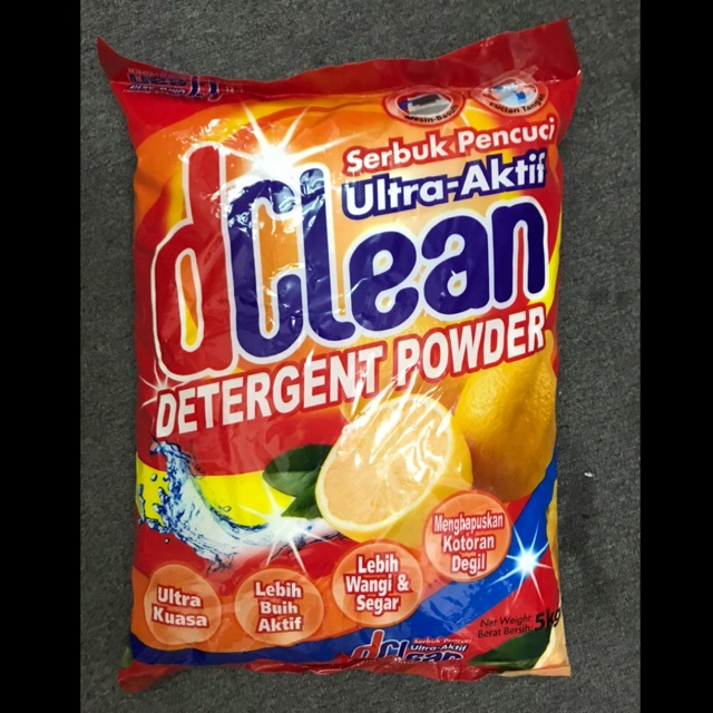 5kg dClean Detergent Powder Power Clean / Laundry Detergent Powder ...